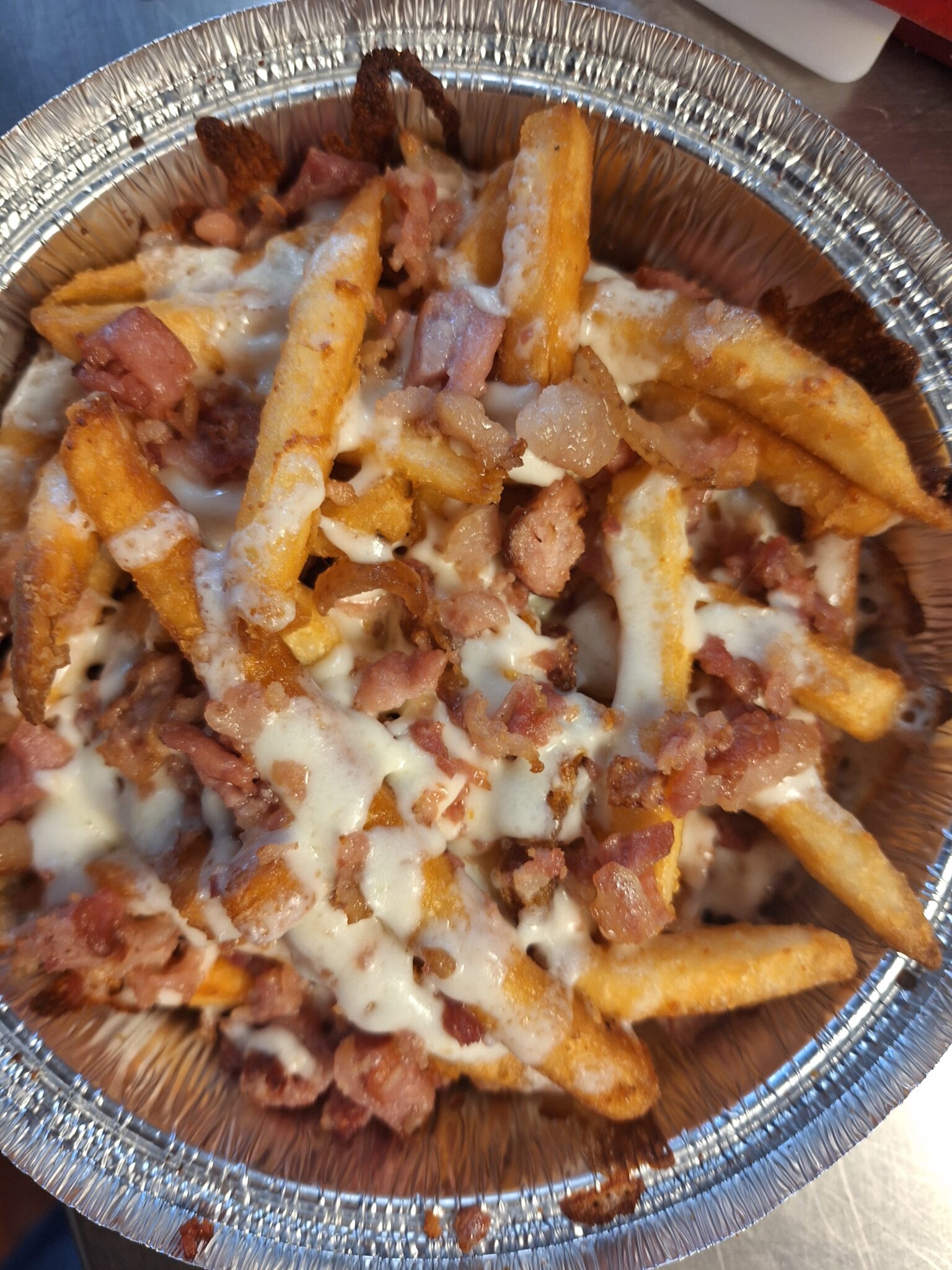 Crazy Bacon Mozzarella French Fries - Sweetie Pies Pizza